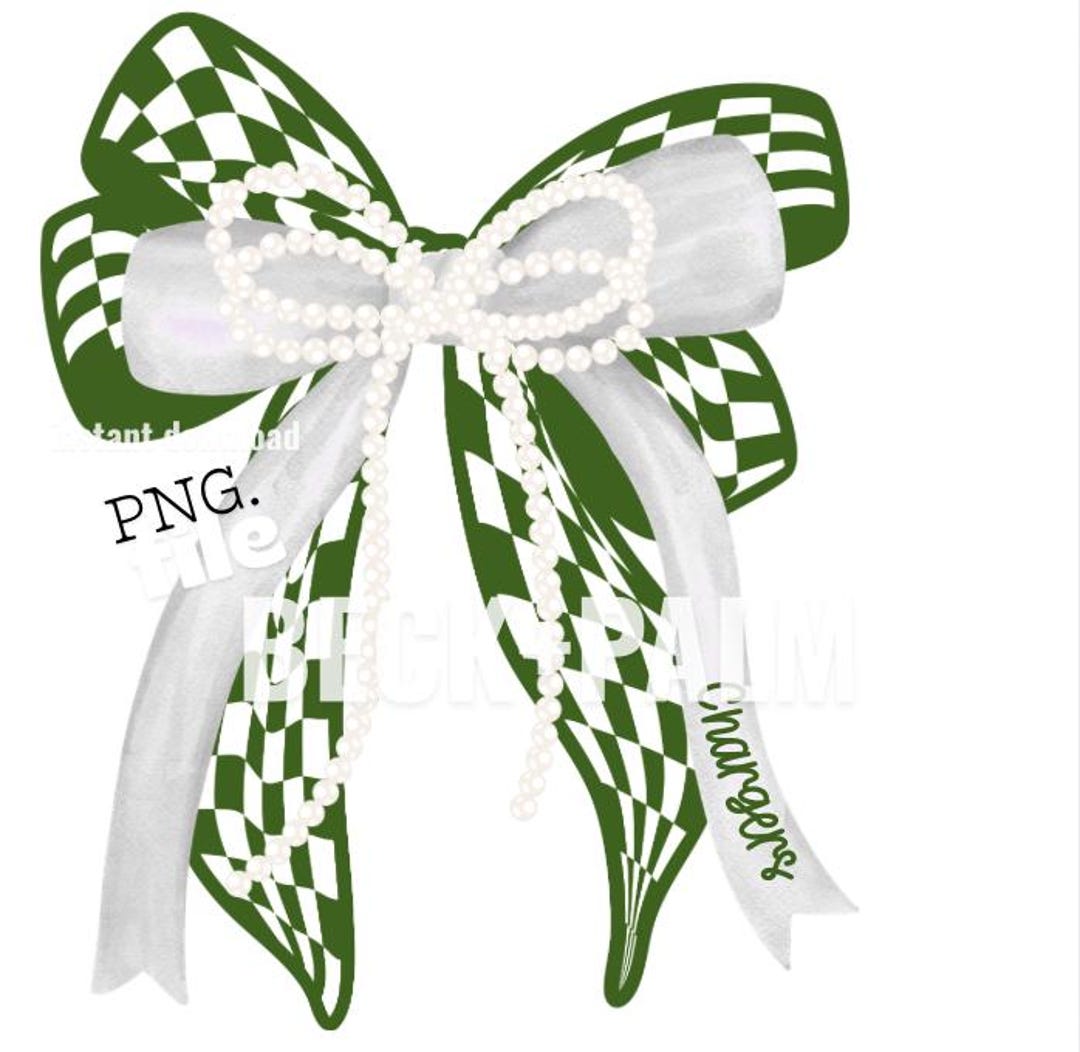 Chargers Cheer Bow SVG | Team Spirit DTF File (digital Download) - Etsy