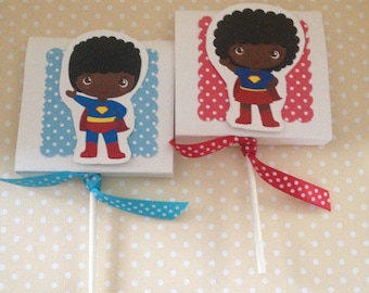 Superhero lollipops | Etsy