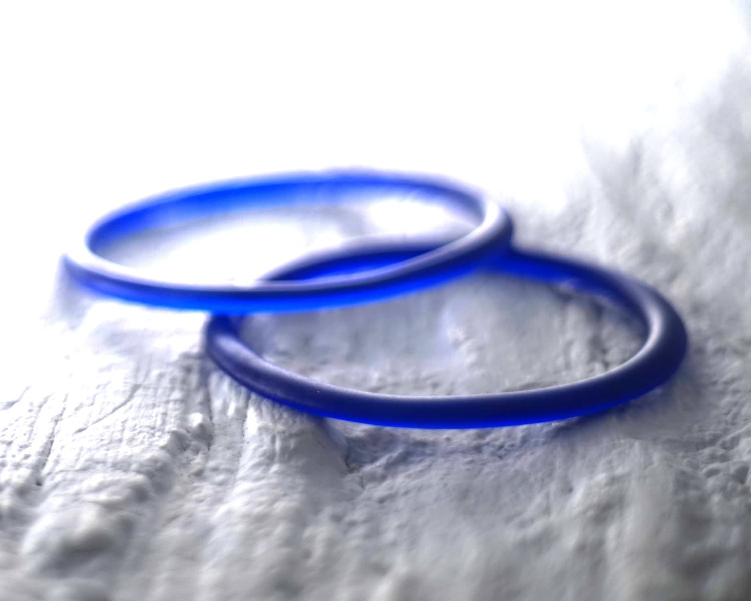 Cobalt Blue Bangles Recycled Riesling Wine Bottle Set of | Etsy