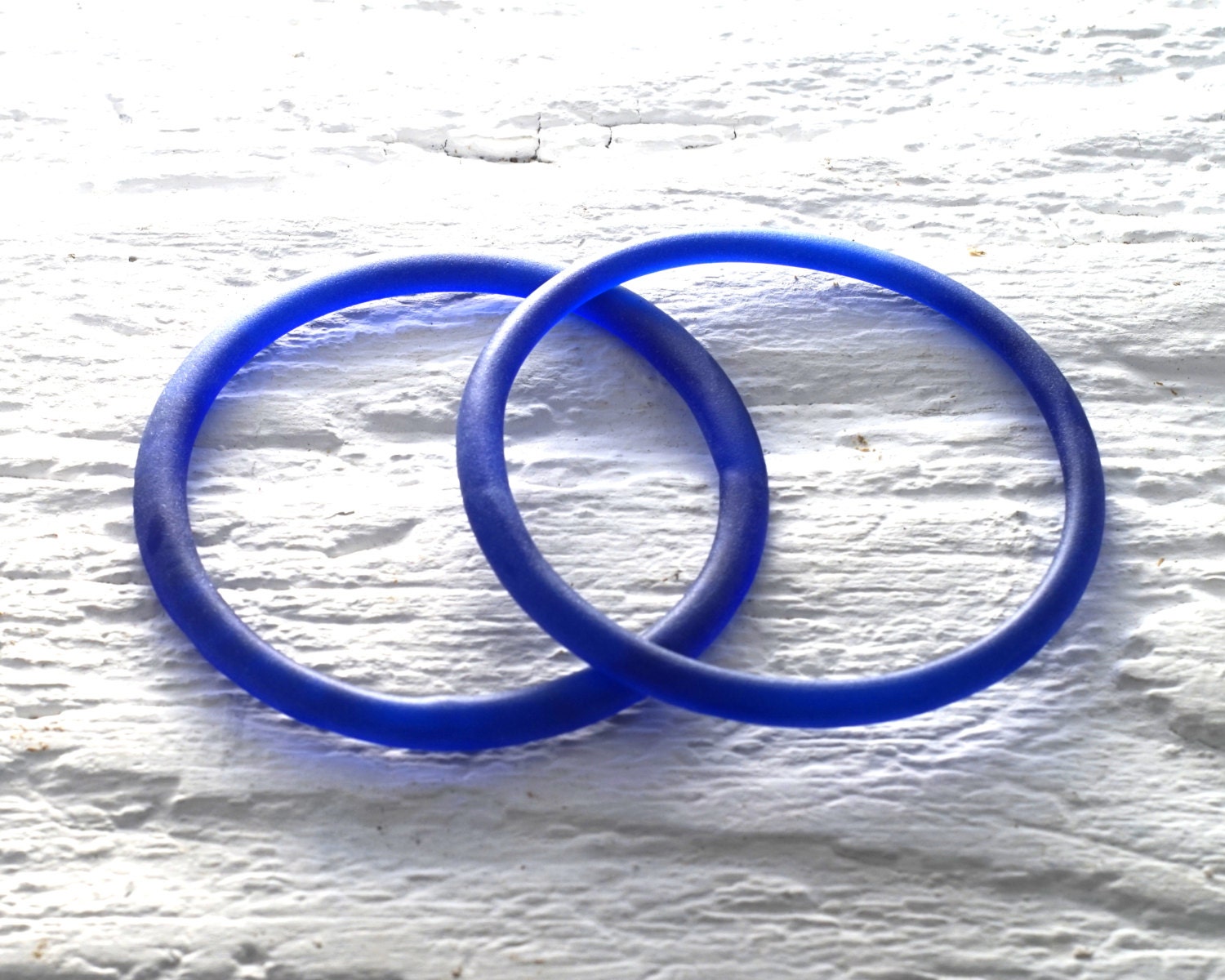 Cobalt Blue Bangles Recycled Riesling Wine Bottle Set of | Etsy