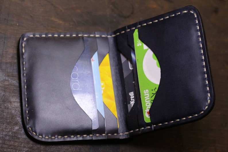 Personalized Baseball Stitch Leather Wallet Distressed Leather Baseball ...