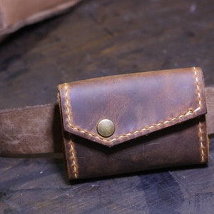 Free Shipping Personalized Waist Wallet Black Brown Cardholder Wallet ...