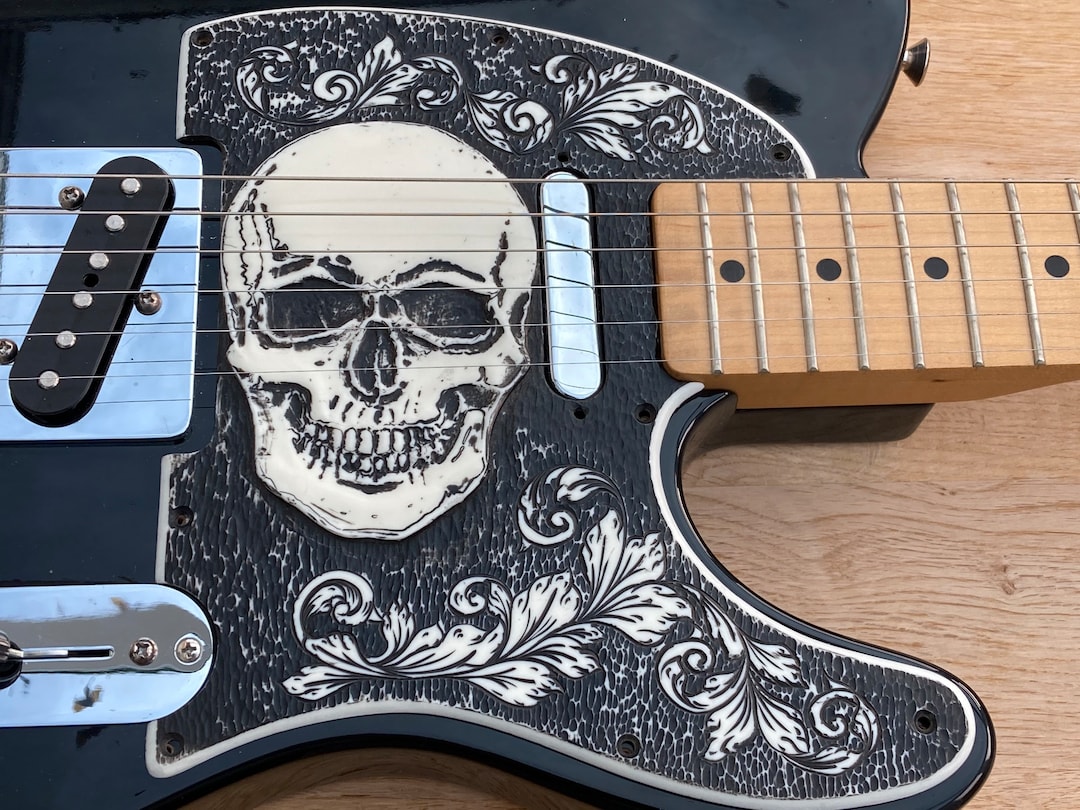 Telecaster Skull Pickguard Custom Made - Etsy