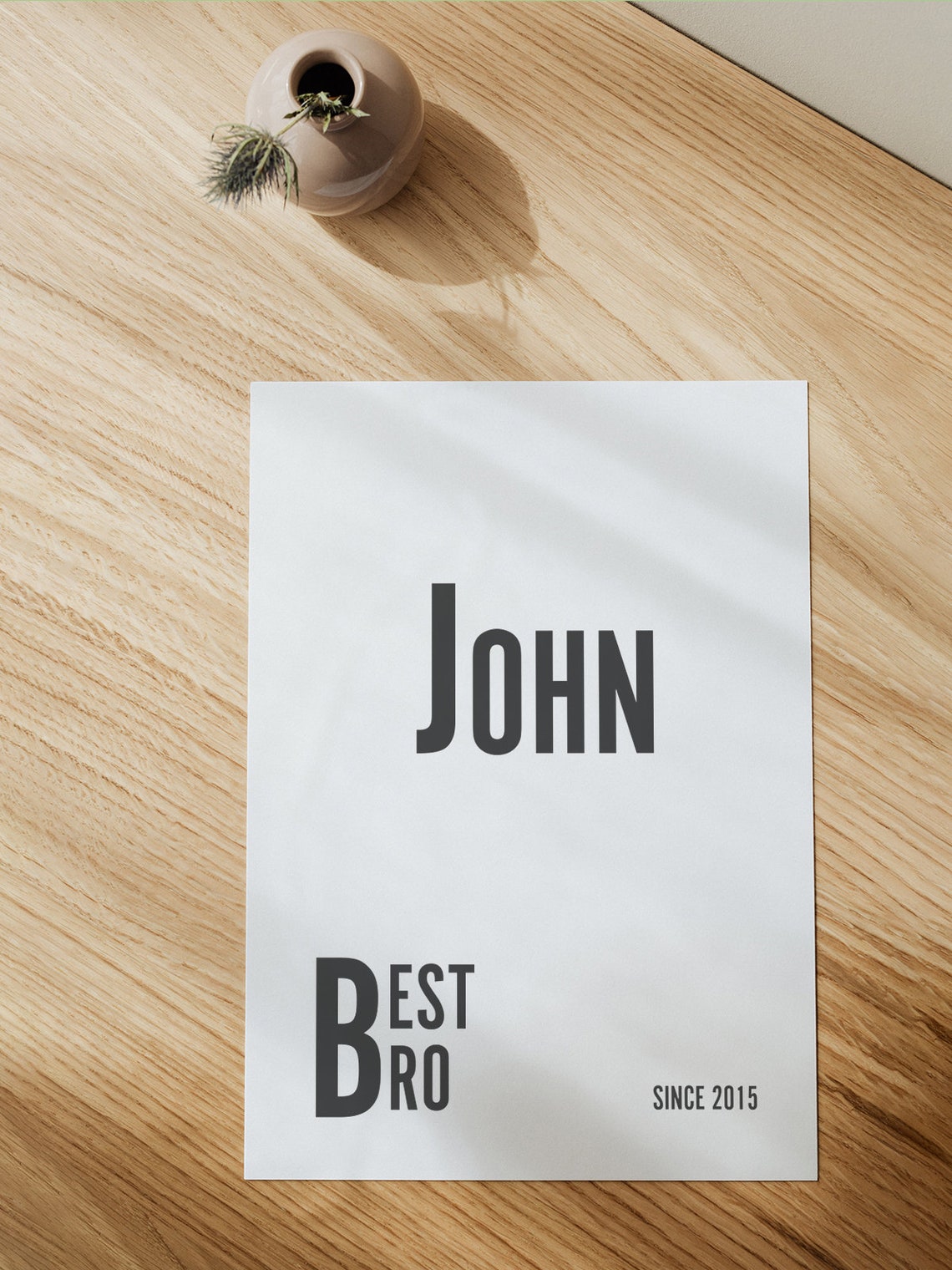 Best bro Custom Poster Gift for bro Birthday Present | Etsy