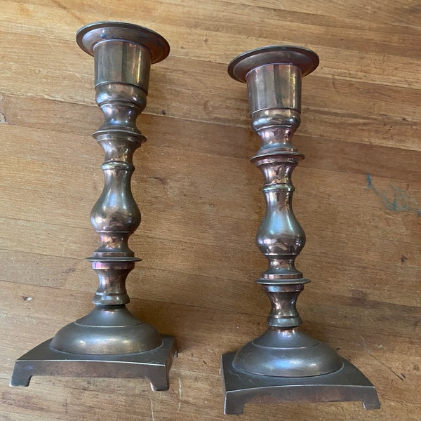 Copper Candlesticks - Etsy