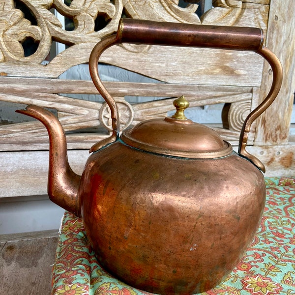 Copper Tea Pot - Etsy