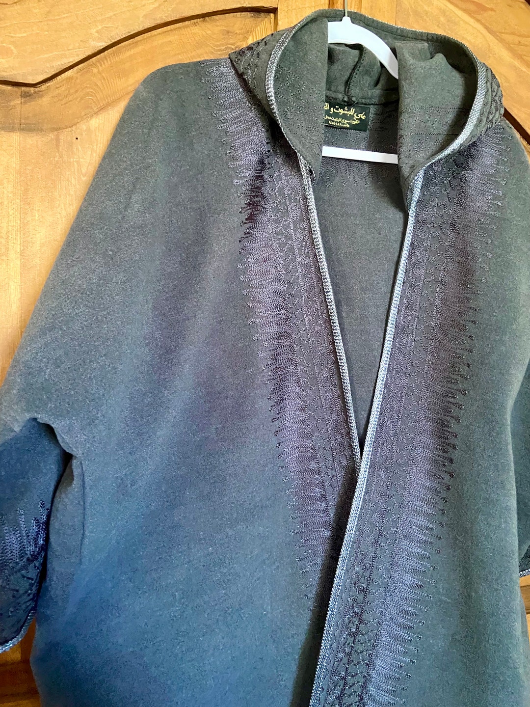 Mens Middle Eastern Hooded Wool Robe Thobe Coat - Etsy