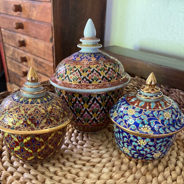 Benjarong Set - Etsy