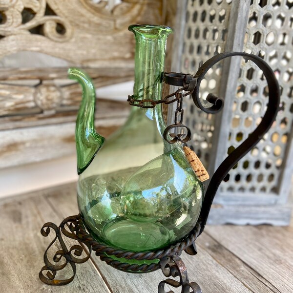Vintage Wine Decanter - Etsy