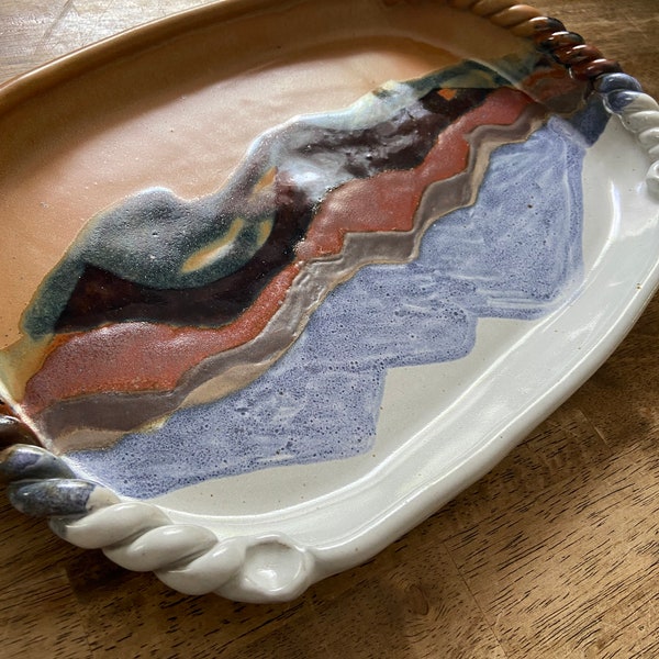 Pottery Platter - Etsy