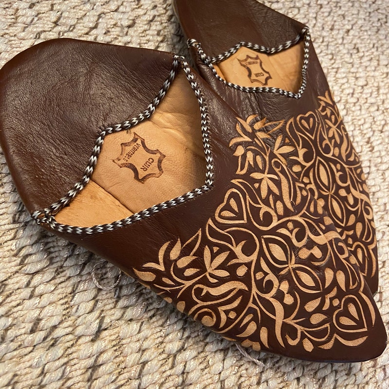 Moroccan Slippers - Etsy