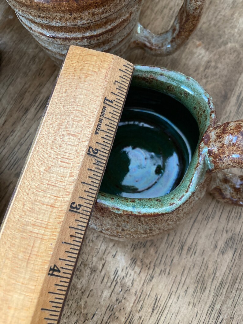 Set of 4 Vintage 90s Handmade Pottery Mugs - Etsy