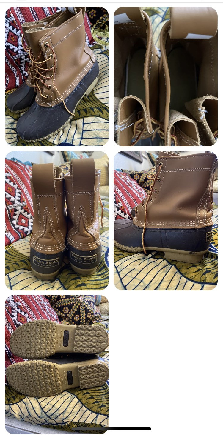 LL BEAN Classic Leather 8 Inch Duck Boots Shoes - Etsy