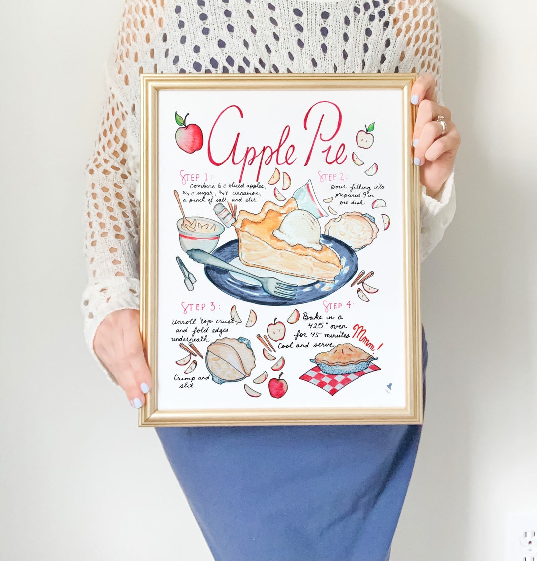 Apple Kitchen Decor, Fall Art Print, Fall Decor, Kitchen Gallery, Under ...