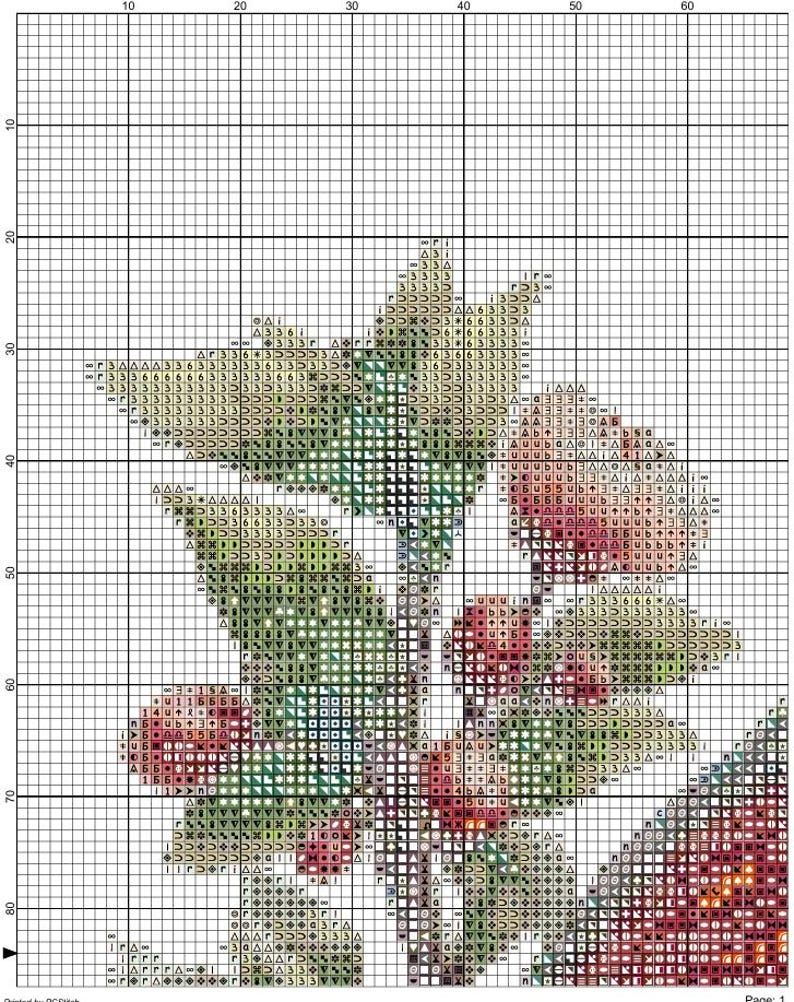 Cardinal Bird Counted Cross Stitch Pattern PDF | Pattern Keeper ...