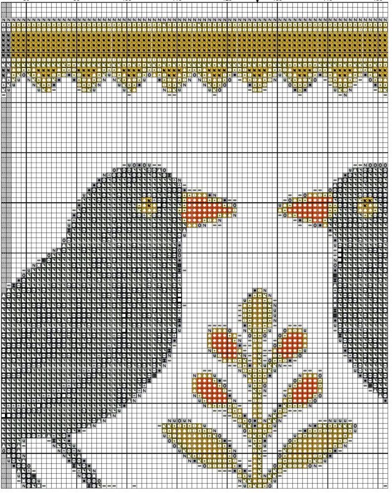 Crow Quaker Sampler Cross Stitch Pattern PDF • Folk Art Crow & Floral ...
