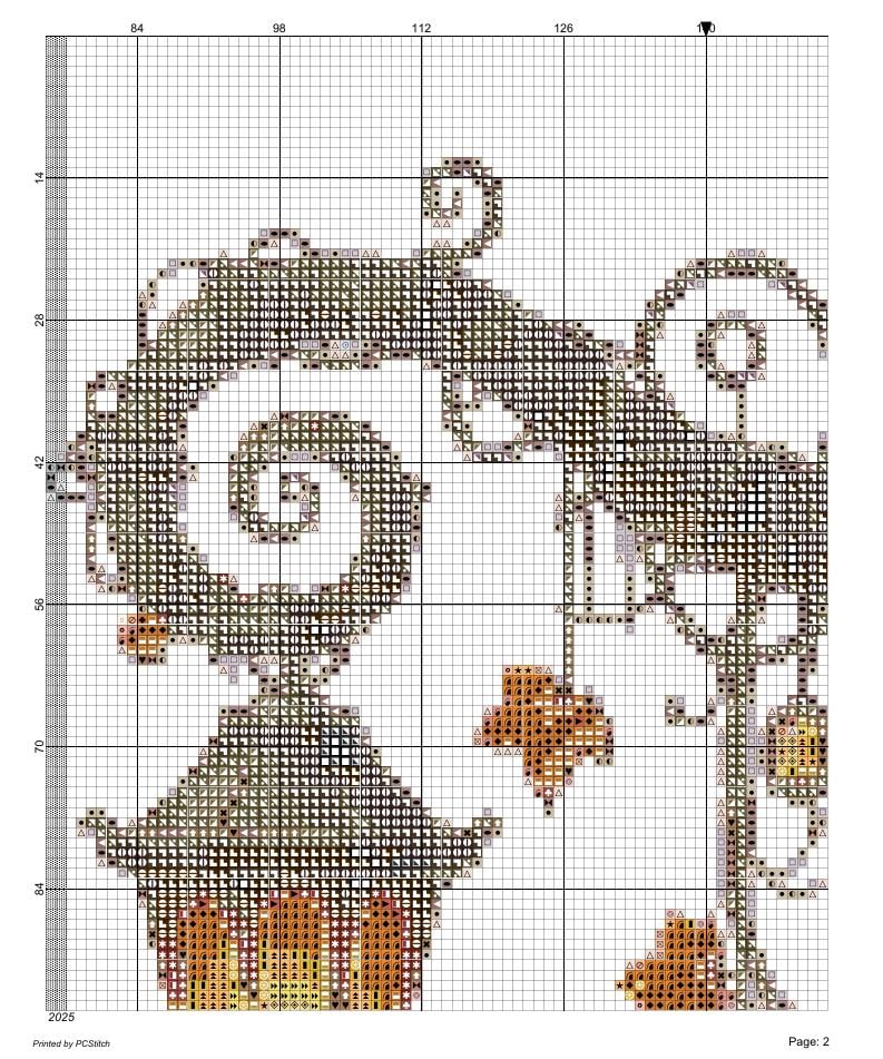 Halloween Lamp Post Cross Stitch Pattern: Black Cats & Pumpkins (PDF ...