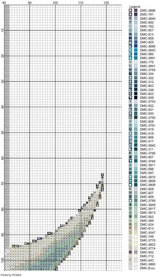 Crescent Moon Ghost Counted Cross Stitch PDF Pattern – Halloween Swing ...
