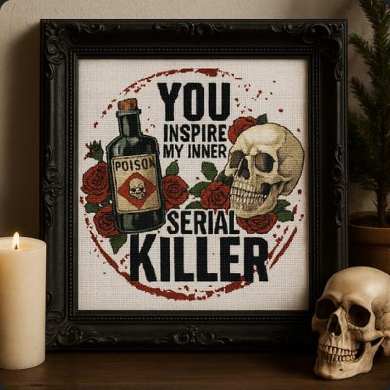 Serial Killer Cross Stitch - Etsy