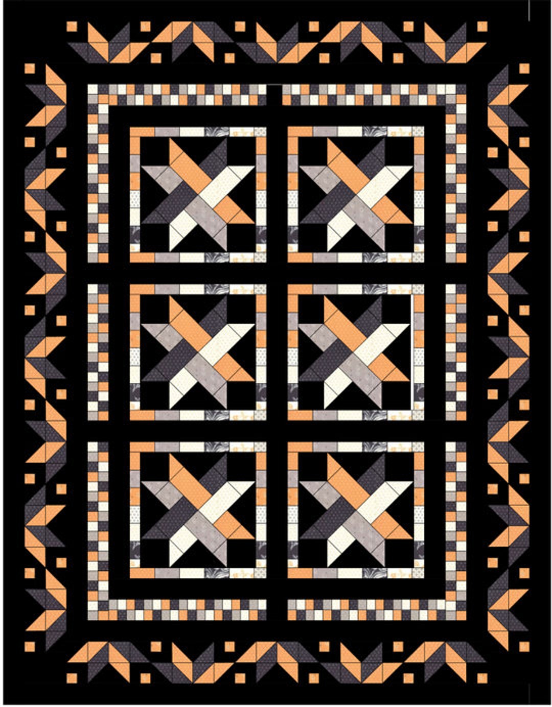 Dream Weaver Quilt Pattern ~ Accuquilt Friendlypattern Chart Friendly ...