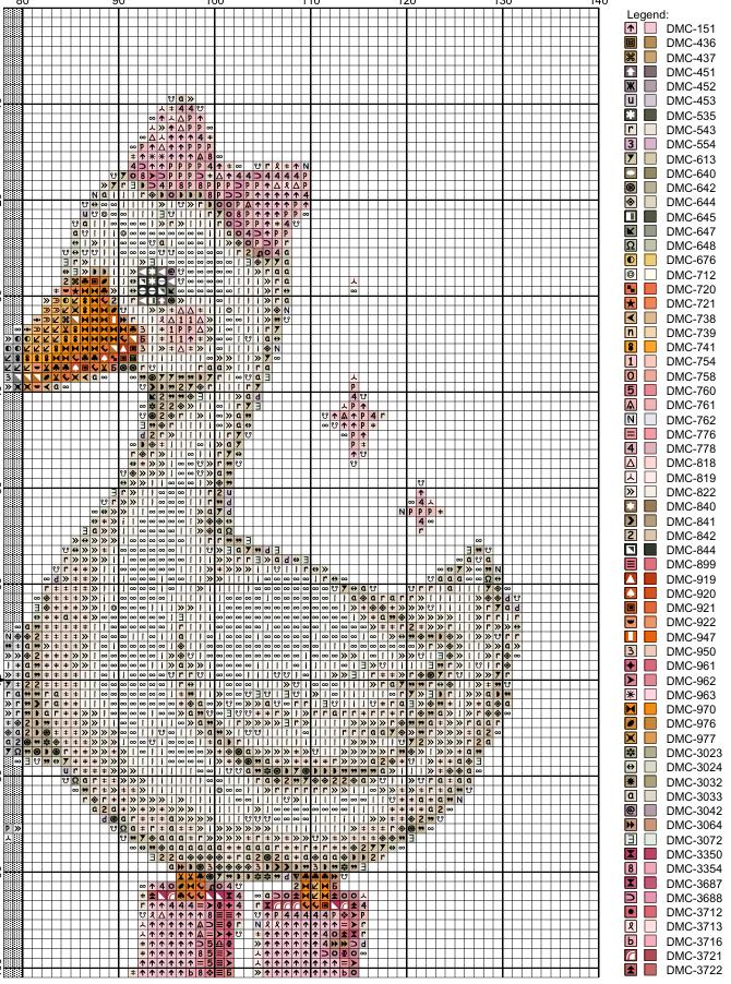 Cross Stitch Pattern Counted "goose Bumps" Geese Pink Chart ~ PDF ...