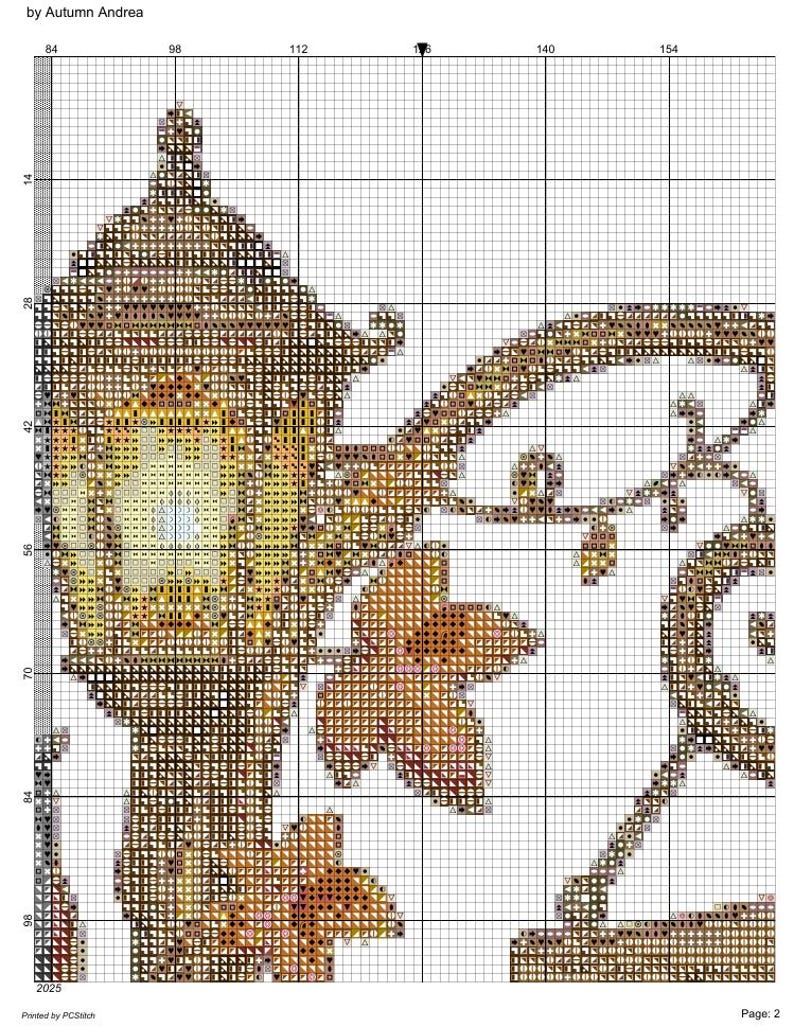 Autumn Lamp Post Cross Stitch Pattern: Bird, Pumpkin, 'happy Fall' Sign ...