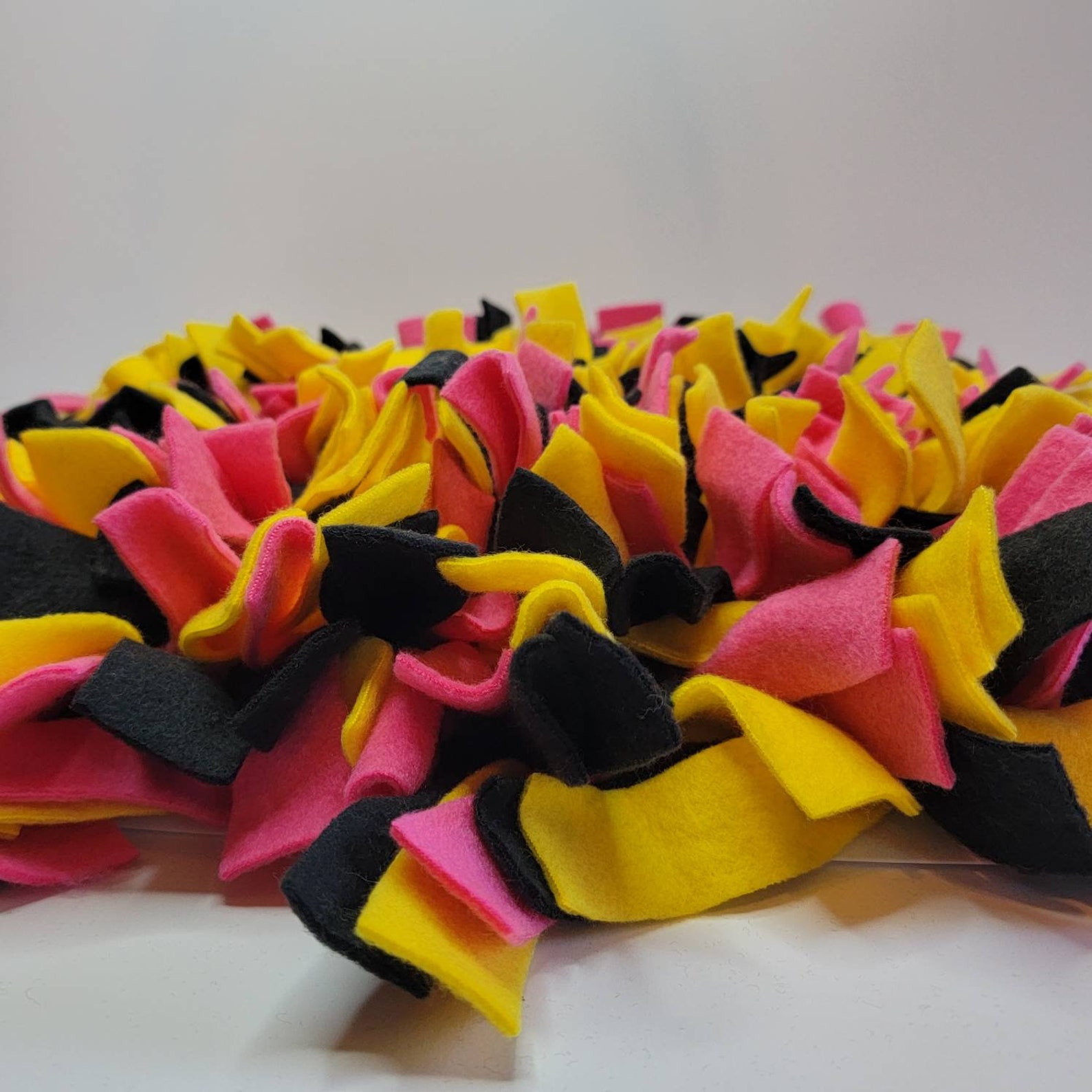 Snuffle Mat /foraging/rooting Treat Mat Pink/yellow/black - Etsy