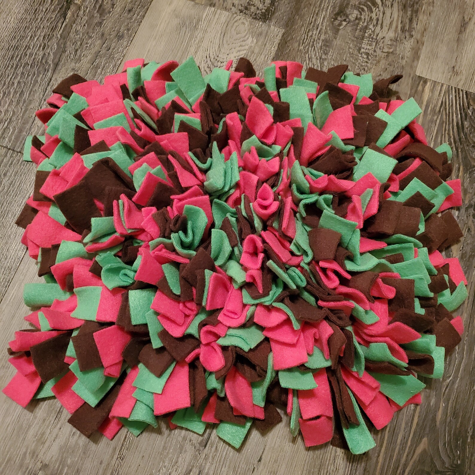 Snuffle Mat /foraging/rooting Treat Mat Pink/green/brown | Etsy