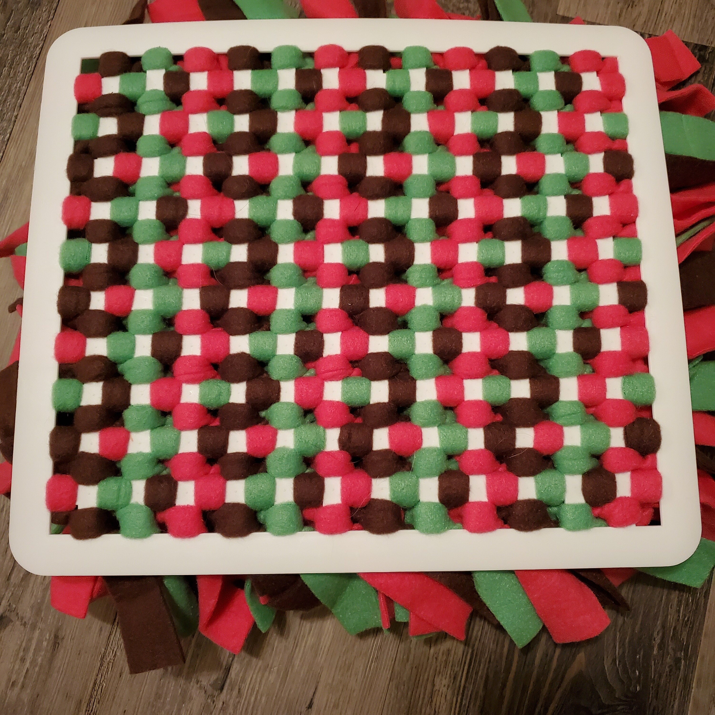 Snuffle Mat /foraging/rooting Treat Mat Pink/green/brown | Etsy