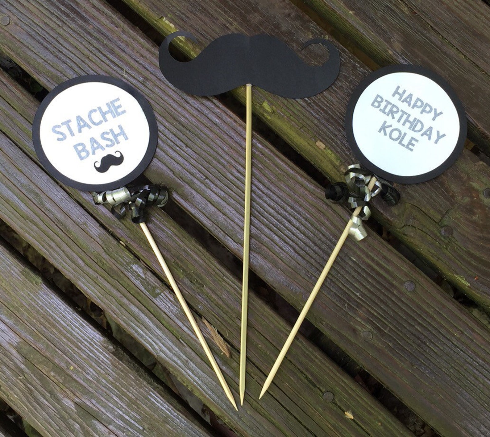 Personalized Mustache Birthday Party Centerpiece Mustache | Etsy