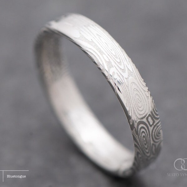 Damascus Ring - Etsy