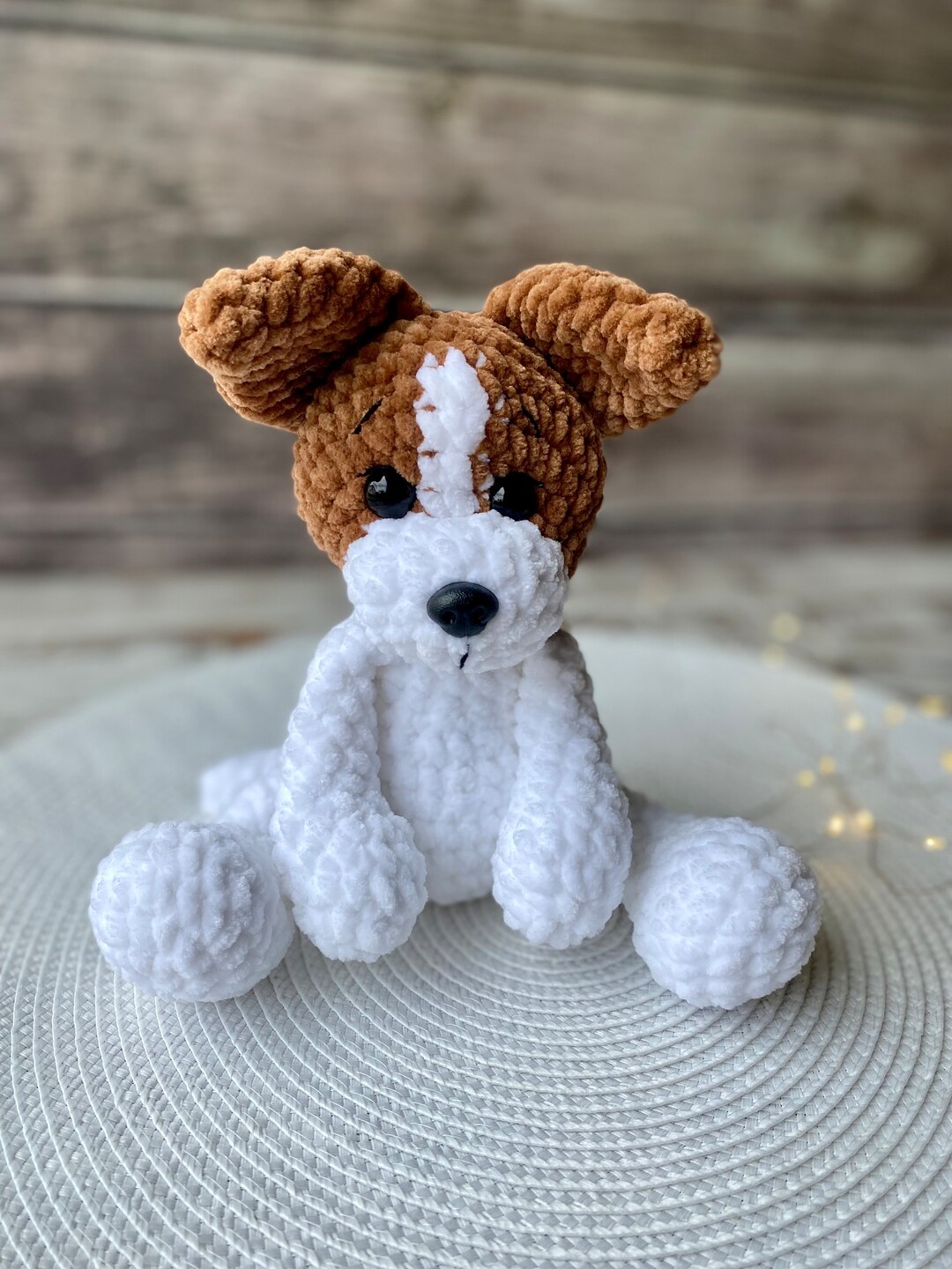Jack Russell Terrier Crochet Toy Amigurumi Stuffed Dog Lovers - Etsy