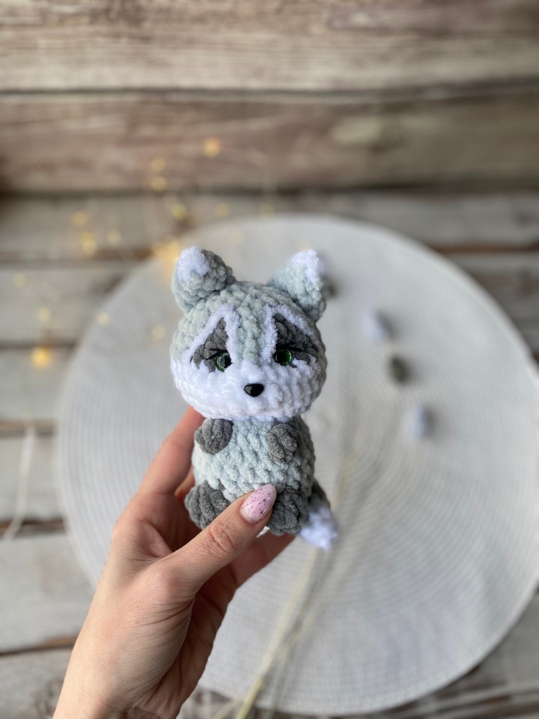 Amigurumi Raccoon Coon Plush Toy Small Crochet Baby Raccoon - Etsy