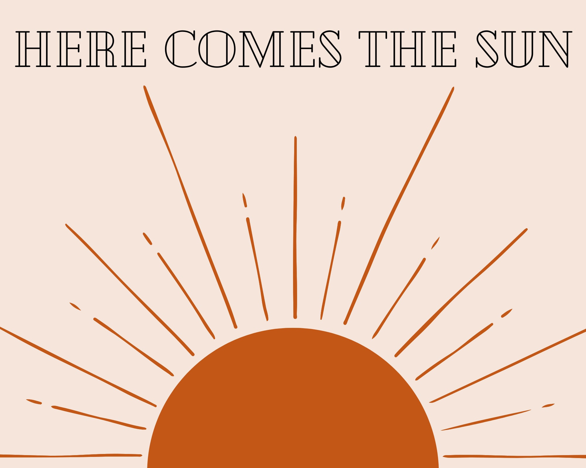 Here Come the Sun Digital File - Etsy Australia