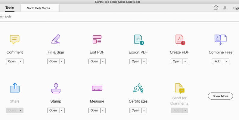 North Pole Santa Gift Tags Labels for Christmas Personalize | Etsy