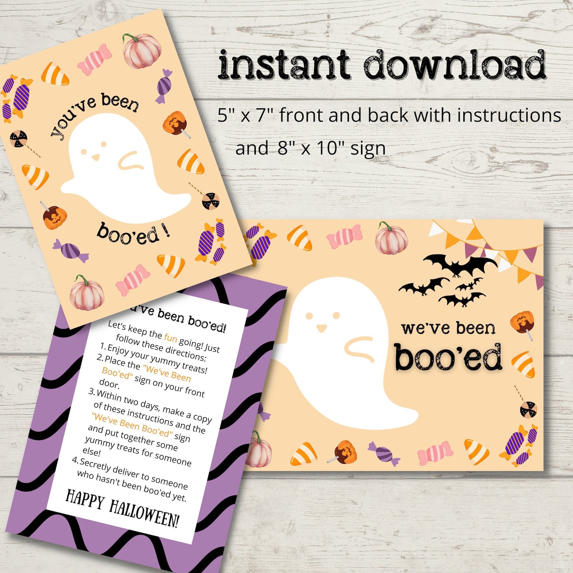 You've Been Boo'ed Printable Pink Halloween Treats Boo'ed Tradition ...