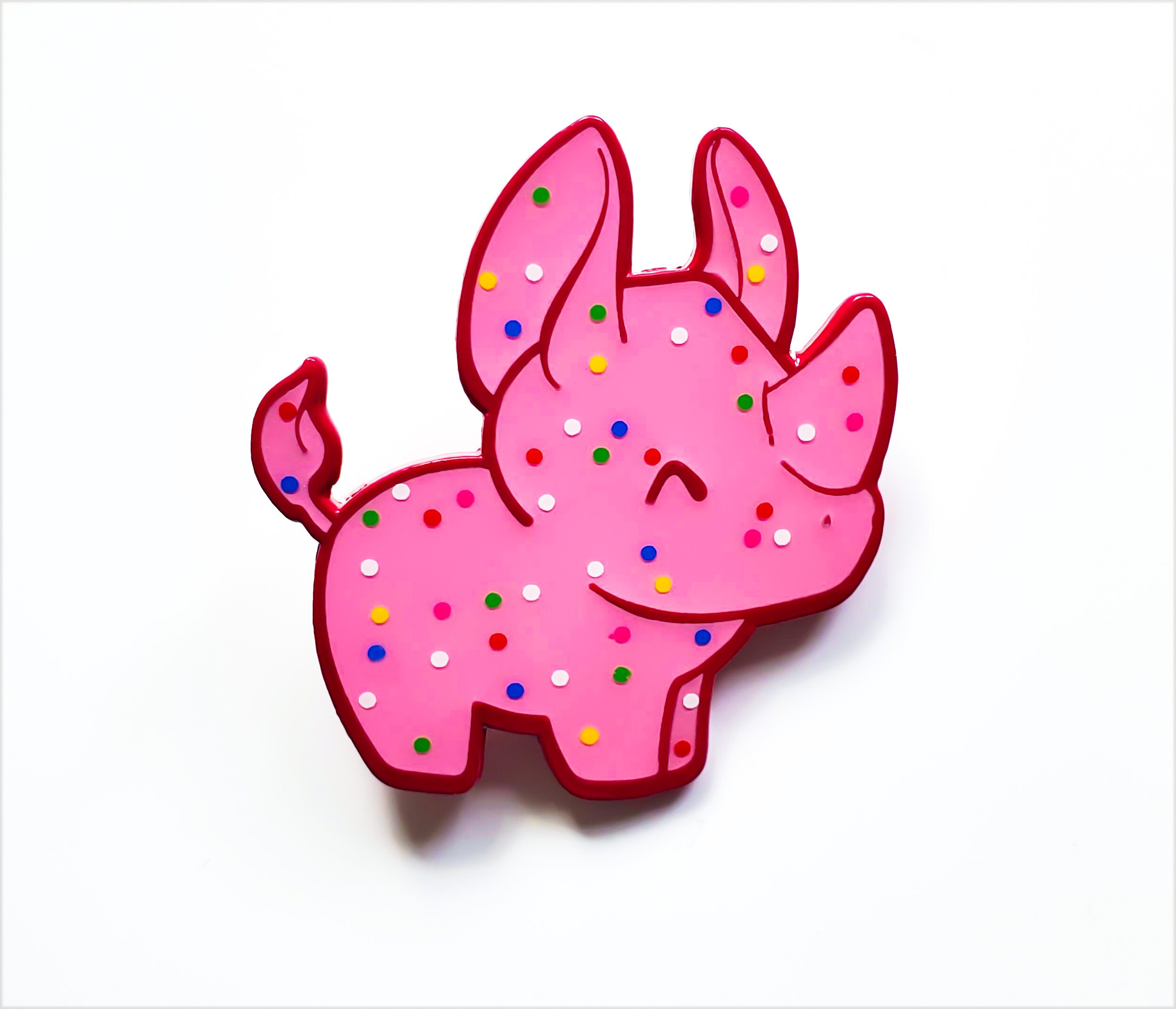 Animal Cookies Kawaii Rhino 1.5 Inch Soft Enamel Pin | Etsy