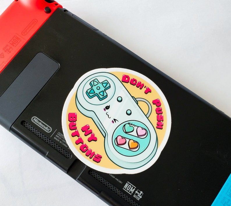 Retro Gamer Kawaii Game Controller Sticker don't - Etsy