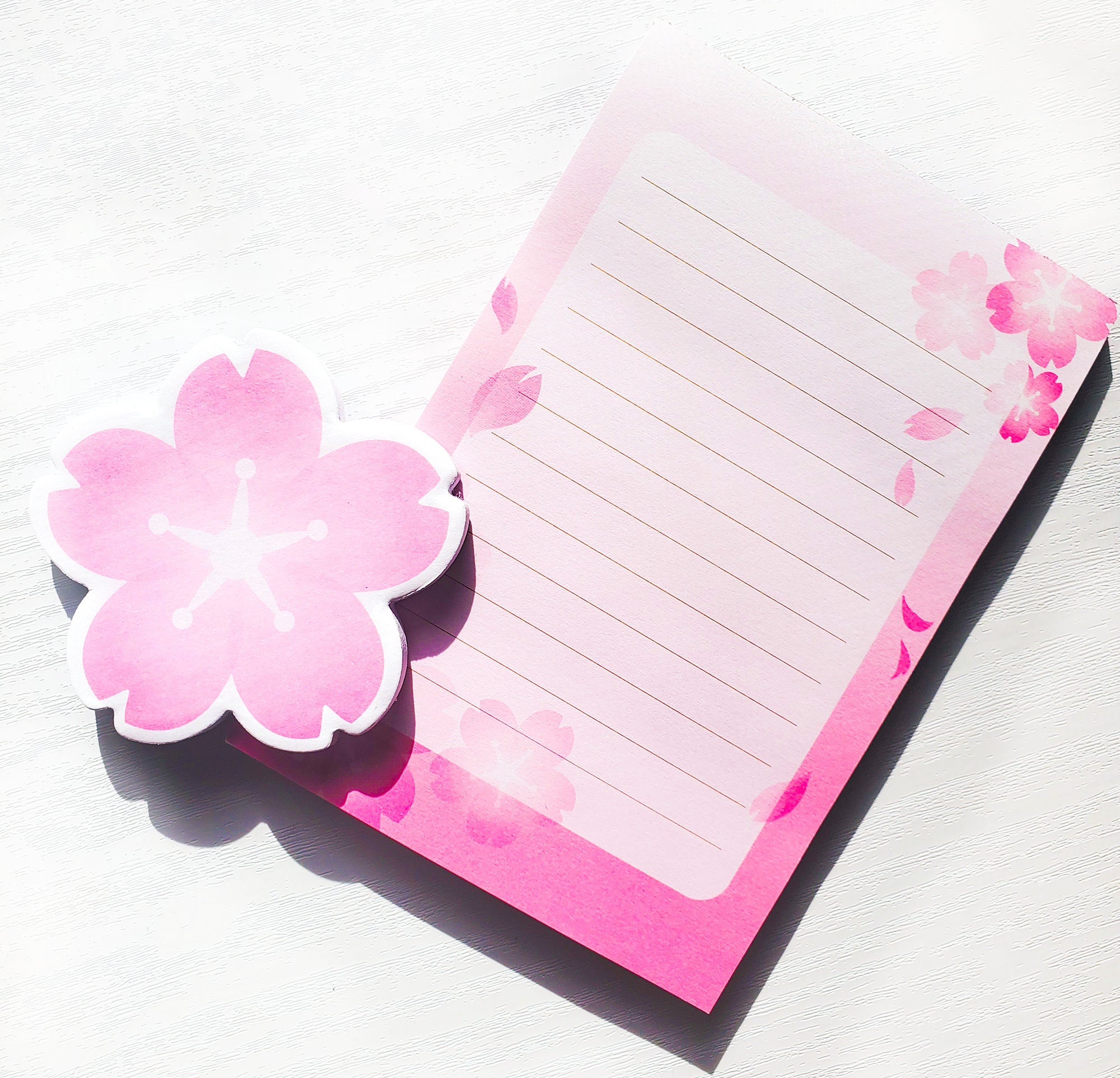 Cherry Blossom Sticky Notes 3 Inch Sakura Sticky Pad With - Etsy