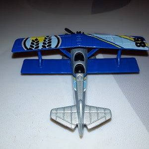 Vintage 2008 Mattel Matchbox Blue and Gray Diecast Metal Toy Propellor ...