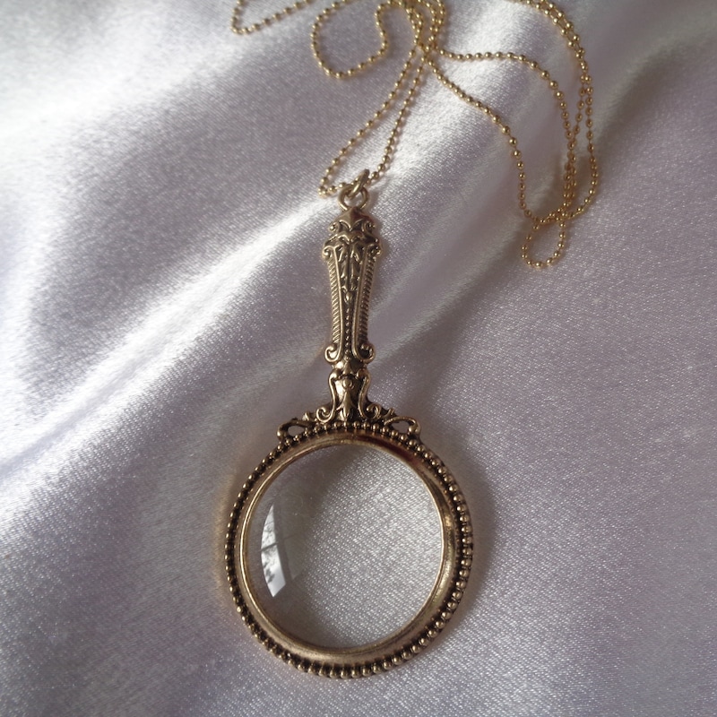 Magnifying Glass Necklace - Etsy