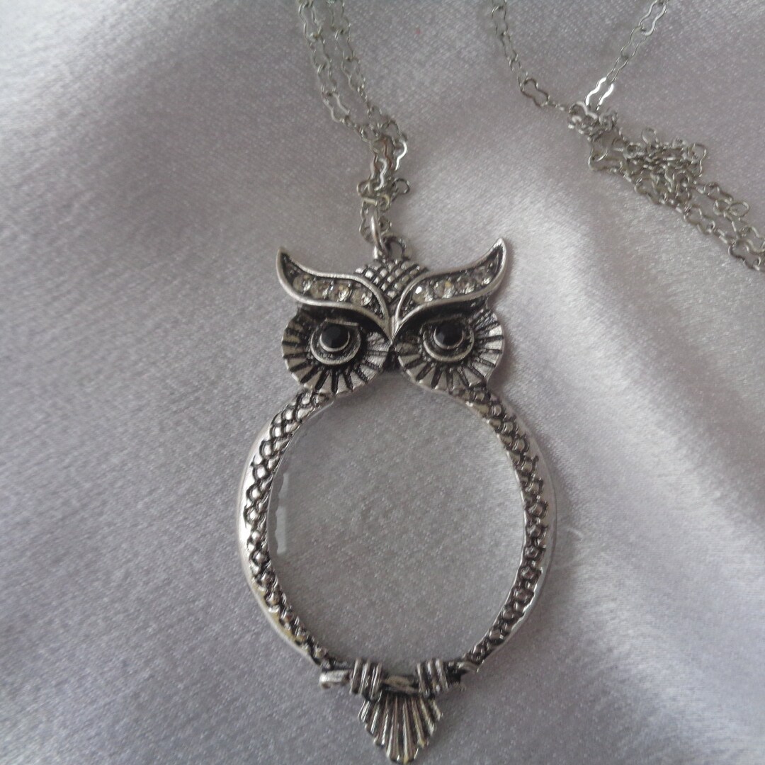 New Magnifying Glass Charm Necklace- Gift- Desk Accessory- Vision ...