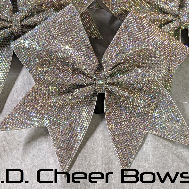 Rhinestone Cheer Bow - Etsy