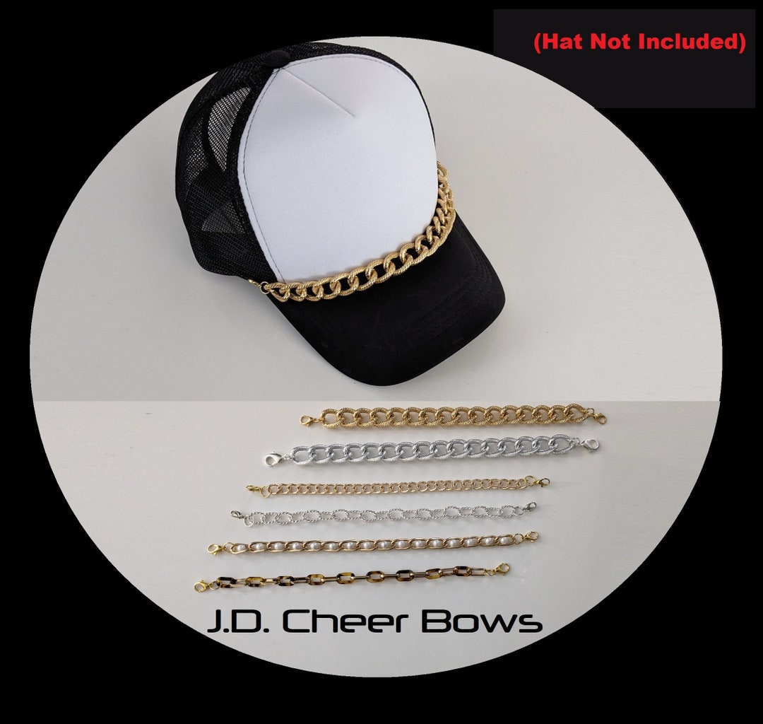 Trucker Hat Chains, Hat Chains, Cap Chains, Hat Accessories, Hat Bling ...