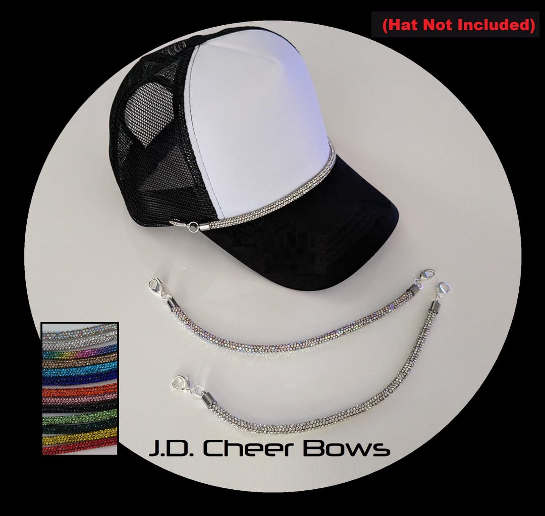 Rhinestone Rope Trucker Hat Chains,hat Chains,cap Chains,trucker Hat ...