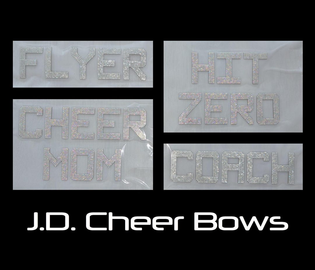 Rhinestone Transfers Ready to Press,rhinestone Cheer Transfers,bling ...