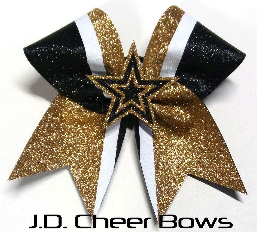 3D Star Glitter Cheer Bow Many Colors Cheer Bows 3D Cheer | Etsy