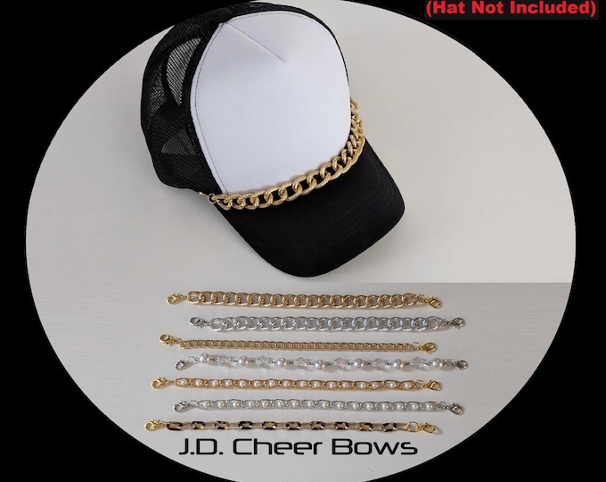 Trucker Hat Chain, Trucker Hat Accessories, Gold Chain, Silver Chain ...