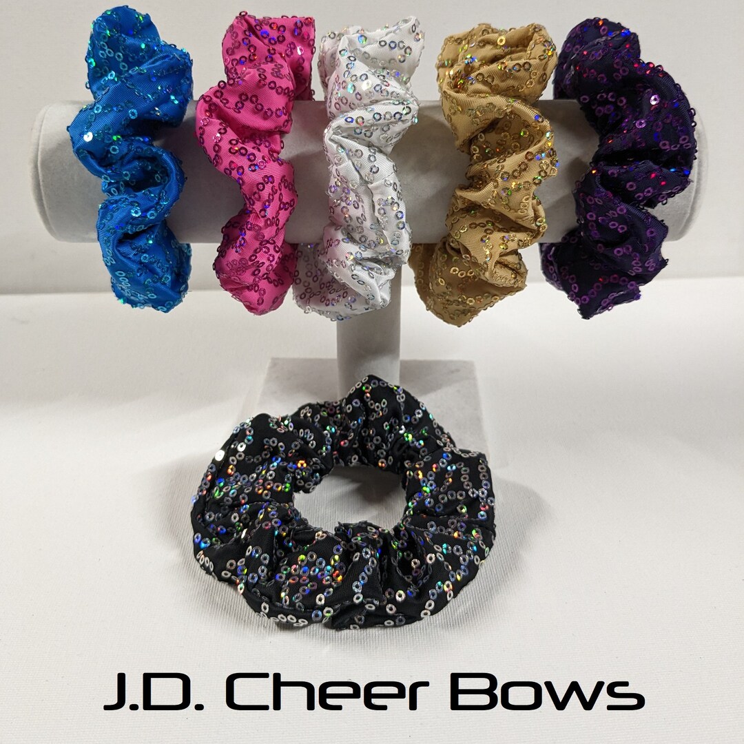 Sequin Holographic Mystique Spandex Hair Scrunchies,choose Colors, Hair ...