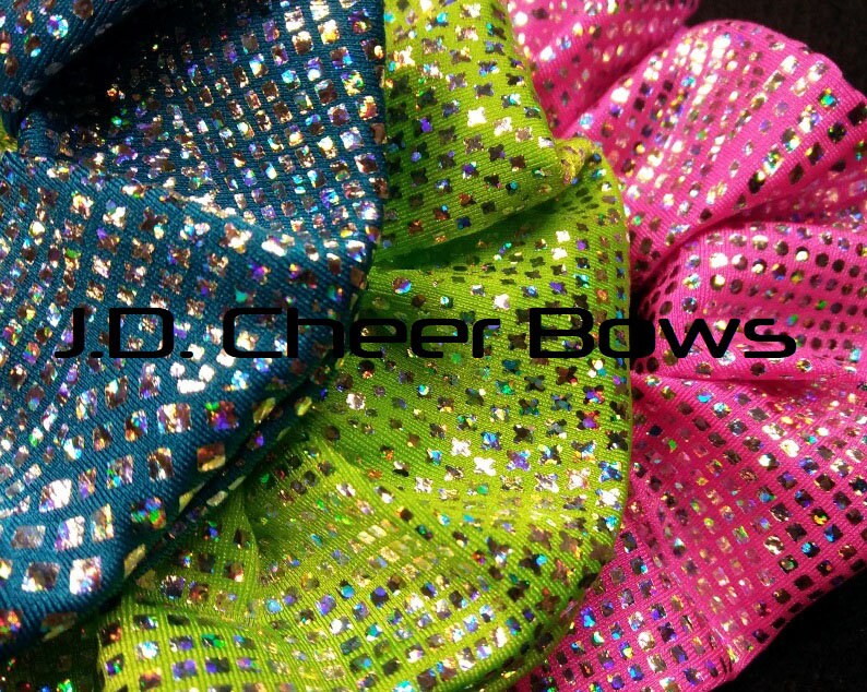 Holographic Mystique Spandex Hair Scrunchies,choose Colors, Hair Ties ...